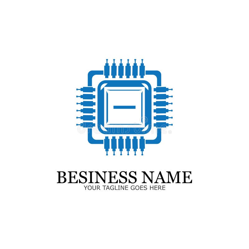 Cpu Processor Line Vector Icon For Websites And Mobile Flat Design