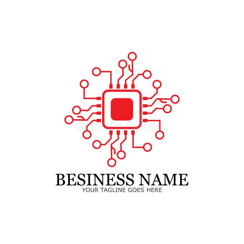 Cpu Processor Line Vector Icon For Websites And Mobile Flat Design Mini Cpu Icon Flat Style