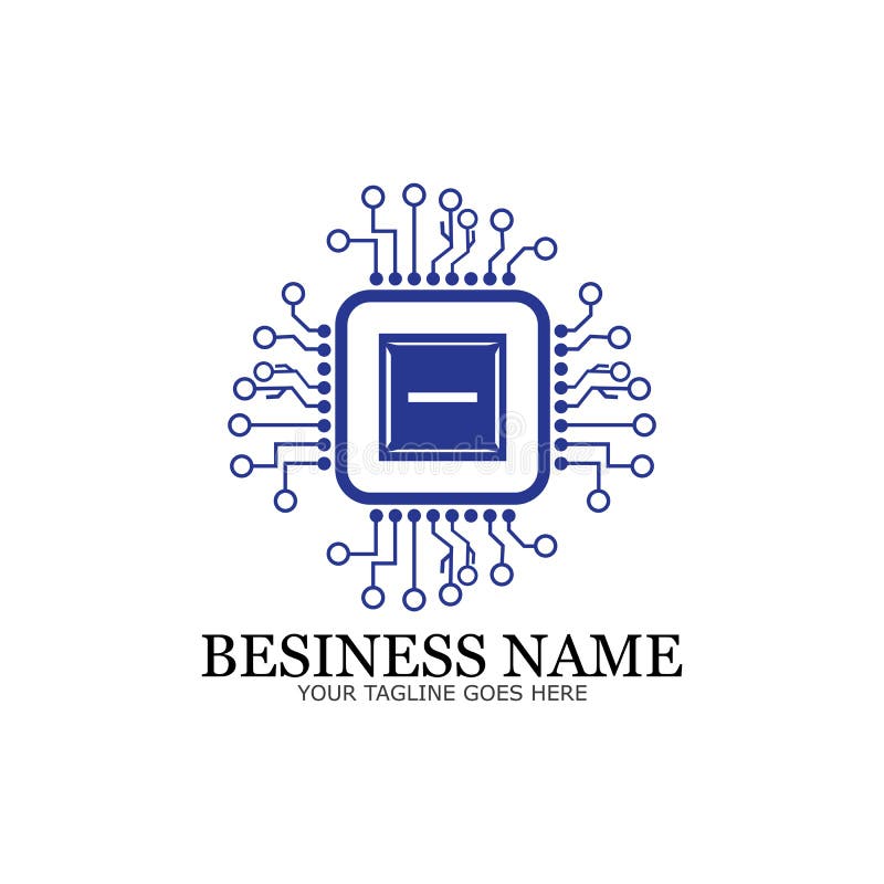 Cpu Processor Line Vector Icon For Websites And Mobile Flat Design Mini Cpu Icon Flat Style