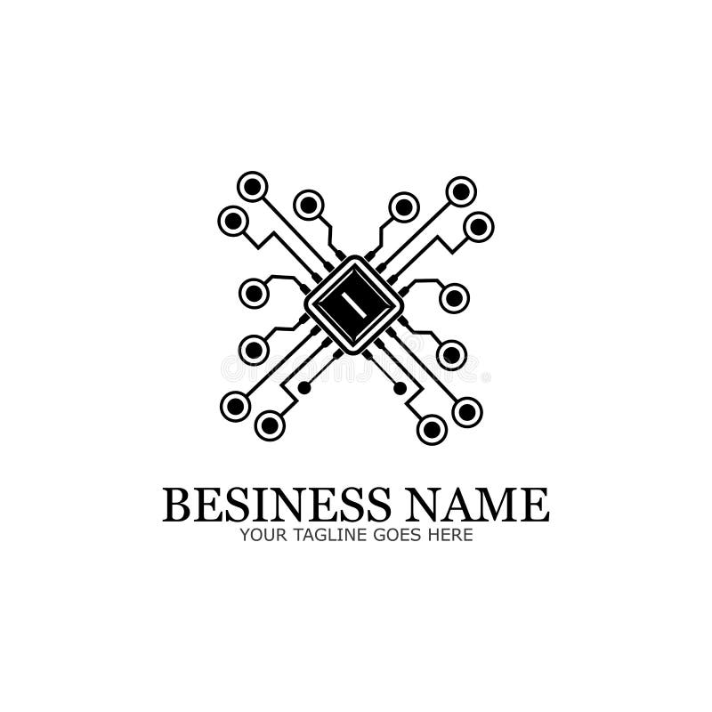 Cpu Processor Line Vector Icon For Websites And Mobile Flat Design Mini Cpu Icon Flat Style