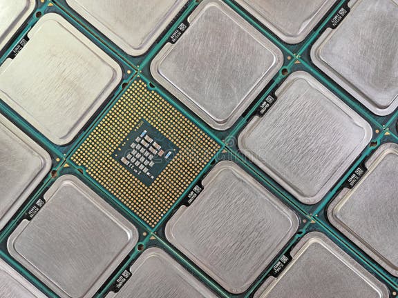 CPU Processor Microchip. stock photo. Image of processor - 282796864