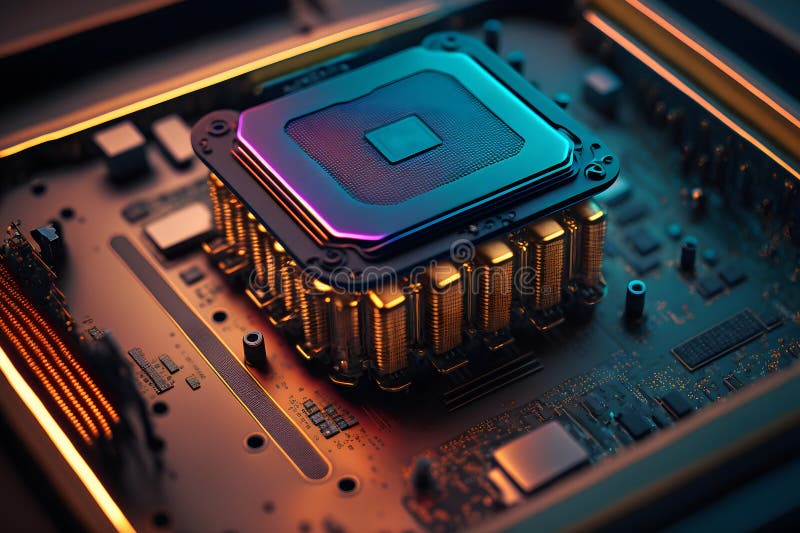 CPU Processor with Modern Futuristic Technology Appearance. Neural ... CPU Processor with Modern Futuristic Technology Appearance. Neural ...