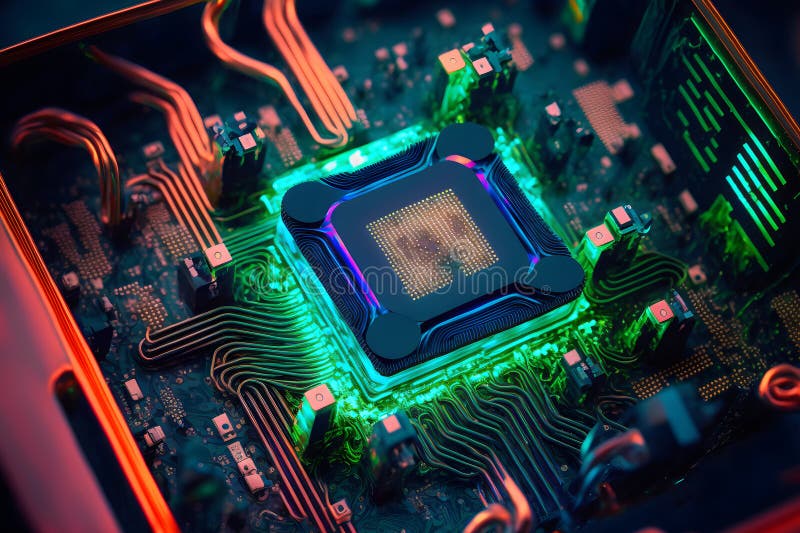 CPU Processor with Modern Futuristic Technology Appearance. Neural ... CPU Processor with Modern Futuristic Technology Appearance. Neural ...