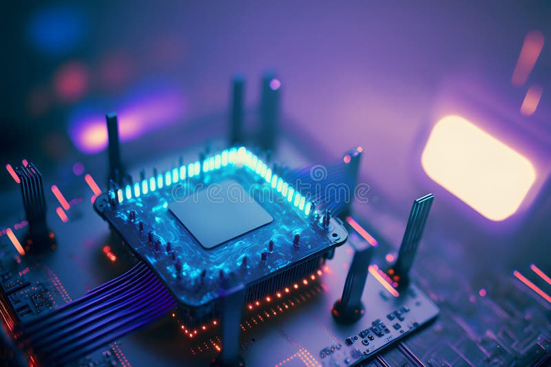 CPU Processor with Modern Futuristic Technology Appearance. Neural ... CPU Processor with Modern Futuristic Technology Appearance. Neural ...