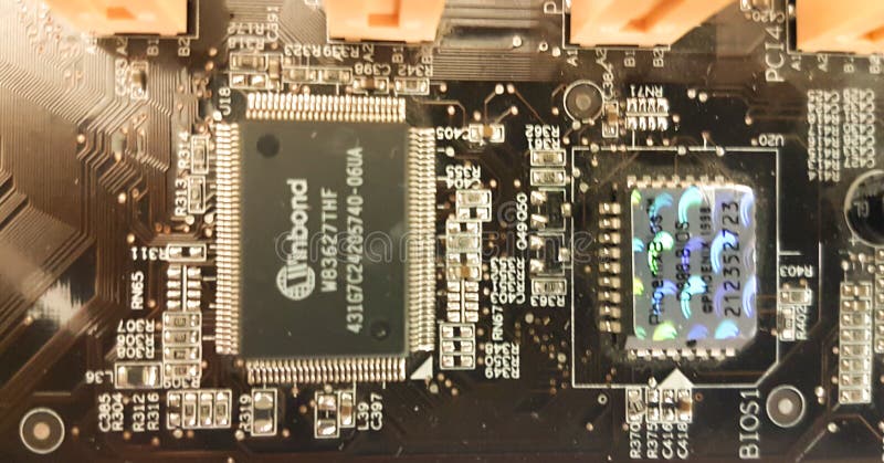 Cpu Processor on Motherboard of a Modern Computer Microchip Stock Photo ... Cpu Processor on Motherboard of a Modern Computer Microchip Stock Photo ...