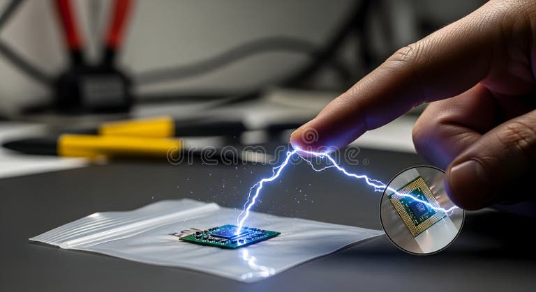 Cpu Processor Static Electricity Shock Risk Danger Damage Repair ...