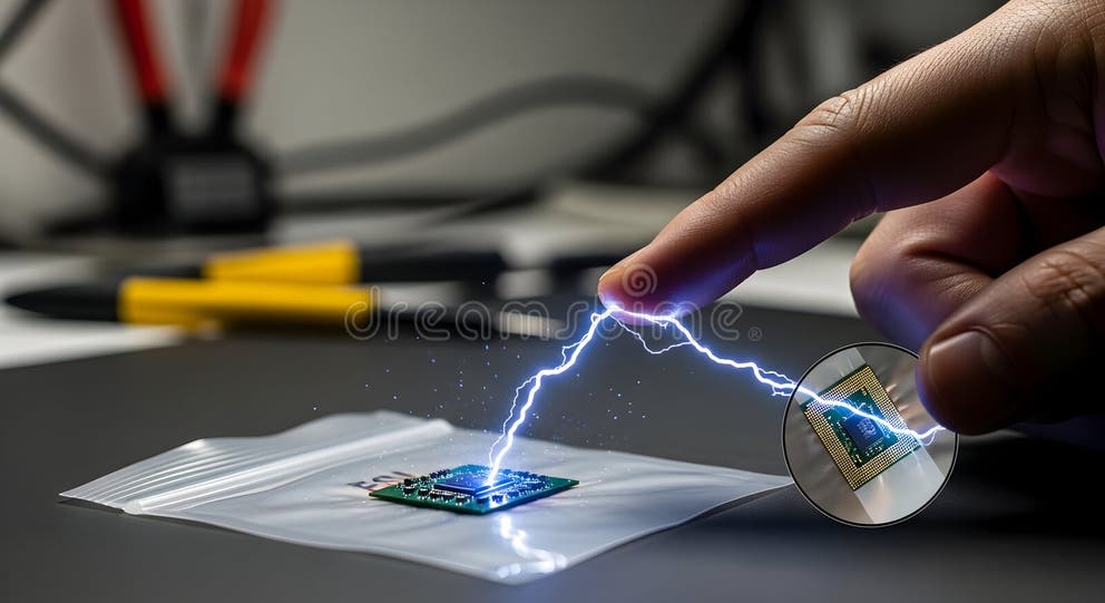 Cpu Processor Static Electricity Shock Risk Danger Damage Repair ...