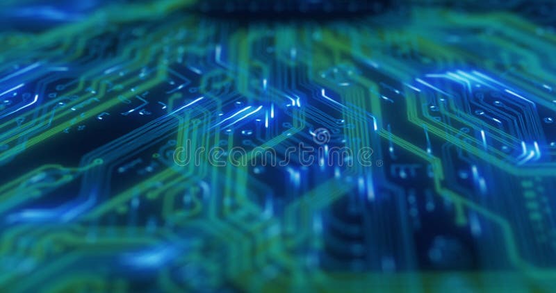 Cpu Server Data And Semiconductor Circuit Board Software In A Computer Dashboard Memory Drive