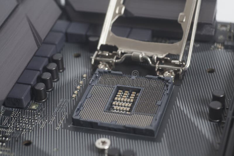 CPU-Sockel 1151 Intels LGA Auf Motherboard Computer PC Stockbild - Bild ...