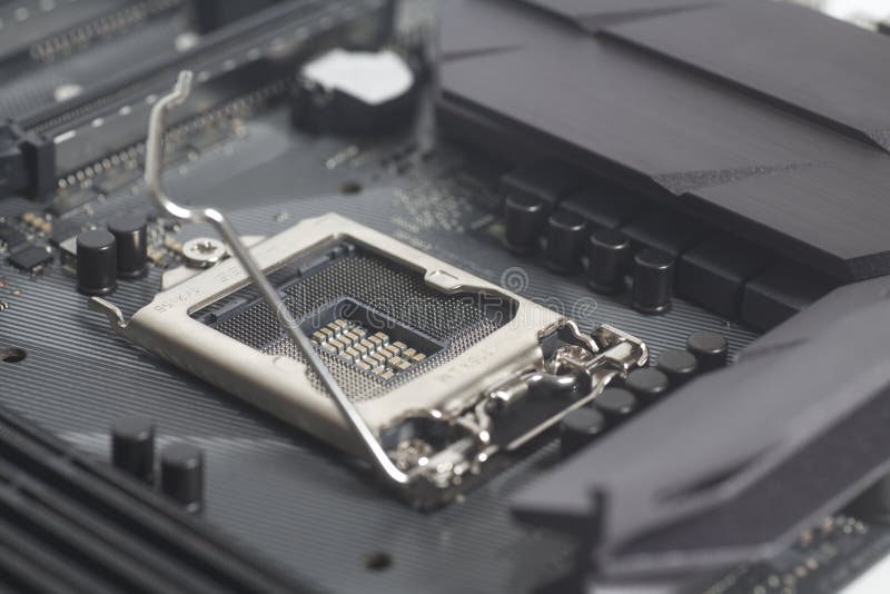 CPU-Sockel 1151 Intels LGA Auf Motherboard Computer PC Stockfoto - Bild ...