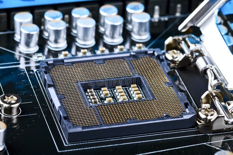 CPU socket stock photo. Image of mainboard, component - 24239742