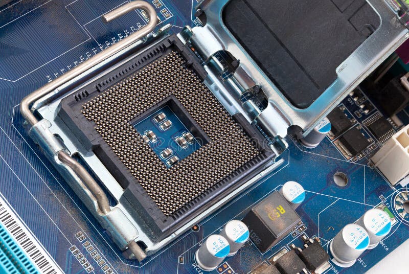 Cpu Socket Stock Image Image Of Card Board Link Microprocessor