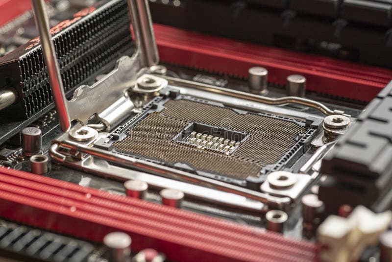 Cpu socket motherboard 21 stock image. Image of electrical - 217004905