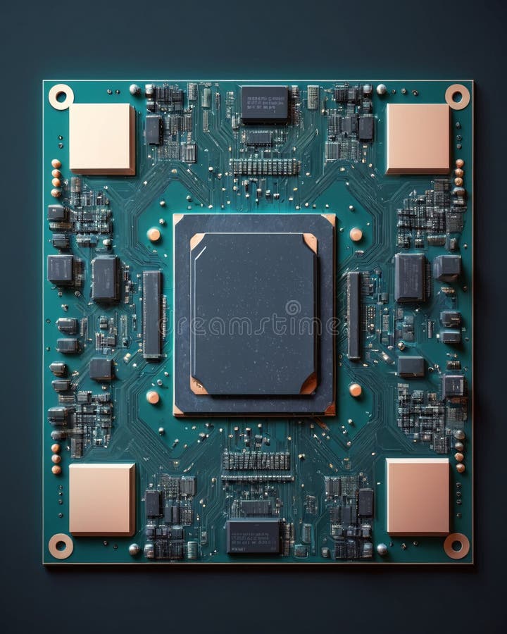 AM4 CPU Socket on Motherboard of Modern Powerful PC. Computer Hardware ...