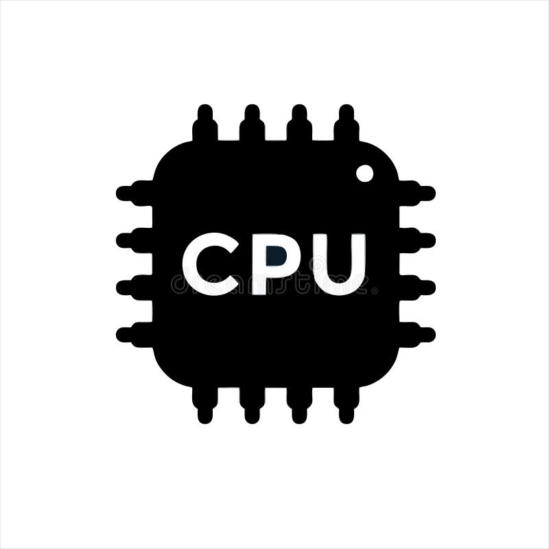 Cpu Outline Realistic Stock Illustrations – 87 Cpu Outline Realistic ...