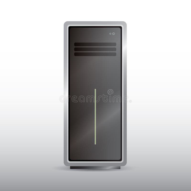 Cpu. Vector Illustration Decorative Design Stock Vector - Illustration ...