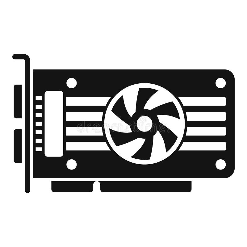 Cpu Video Card Icon Simple Vector. Computer Gpu Stock Vector ...