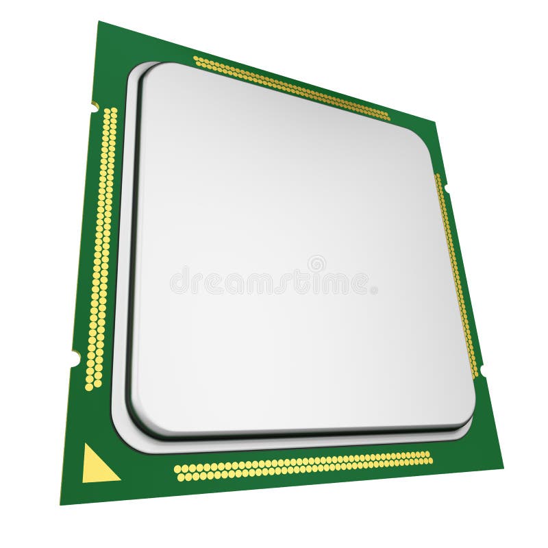 CPU on white stock image. Image of render, details, closeup - 45386197