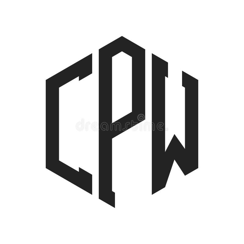 CPW Logo Design. Initial Letter CPW Monogram Logo Using Hexagon Shape ...