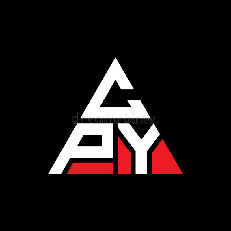 CPY Triangle Letter Logo Design with Triangle Shape. CPY Triangle Logo ...
