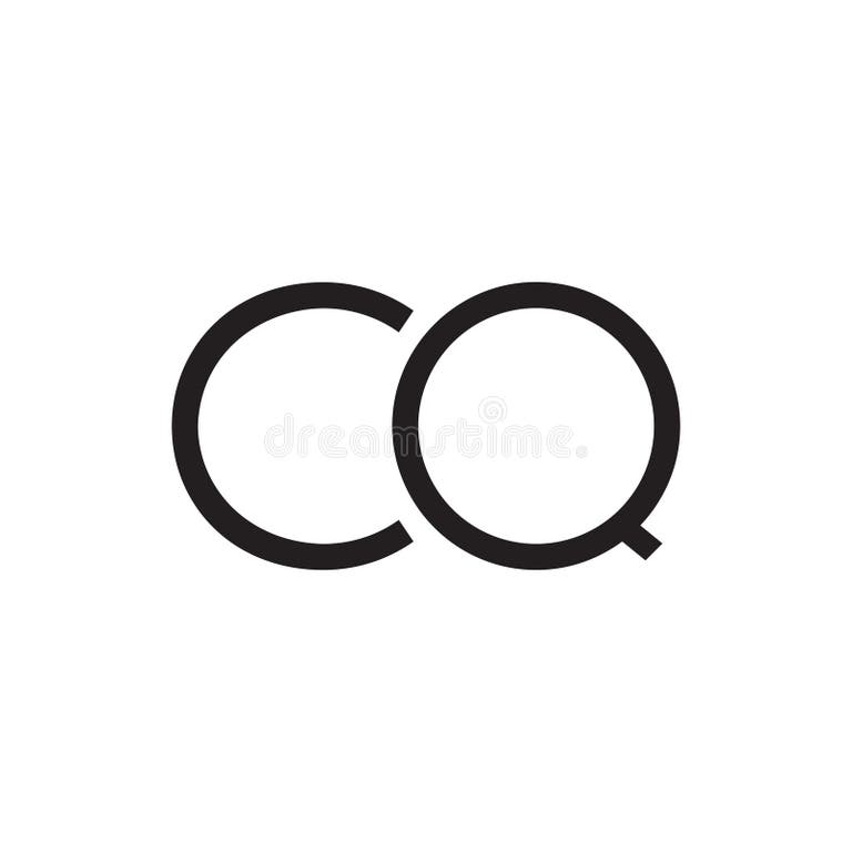 Cq Initial Letter Vector Logo Stock Vector - Illustration of connecting ...