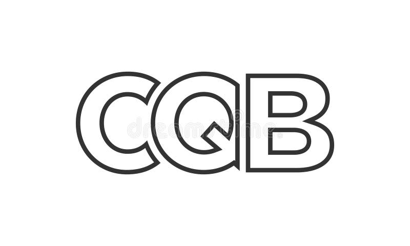 CQB Logo Design Template with Strong and Modern Bold Text. Initial ...