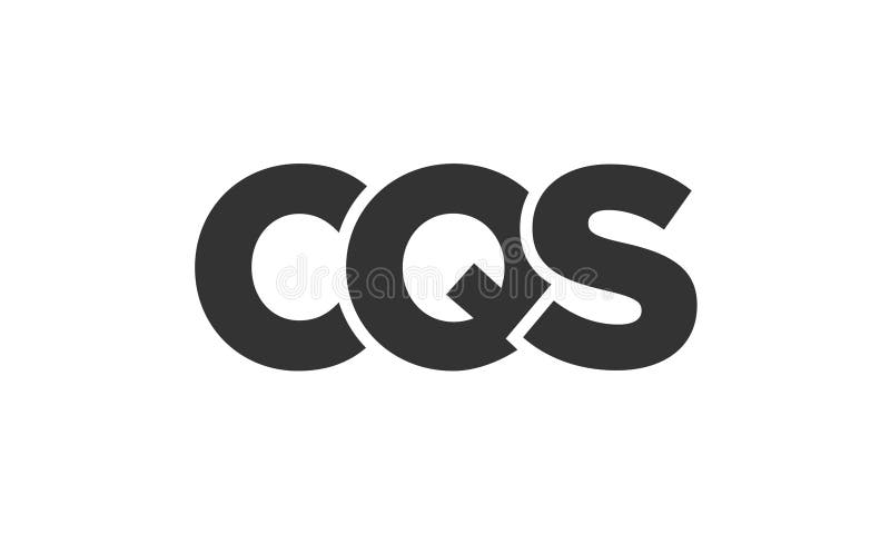 CQS Logo Design Template with Strong and Modern Bold Text. Initial ...