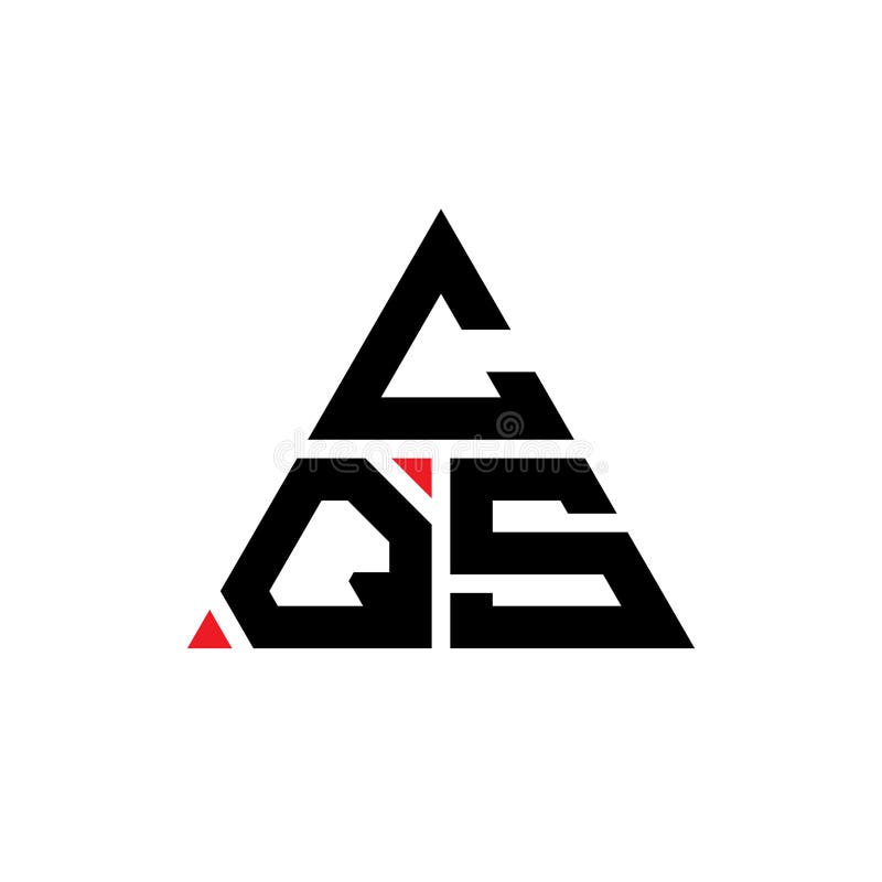 CQS Triangle Letter Logo Design with Triangle Shape. CQS Triangle Logo ...