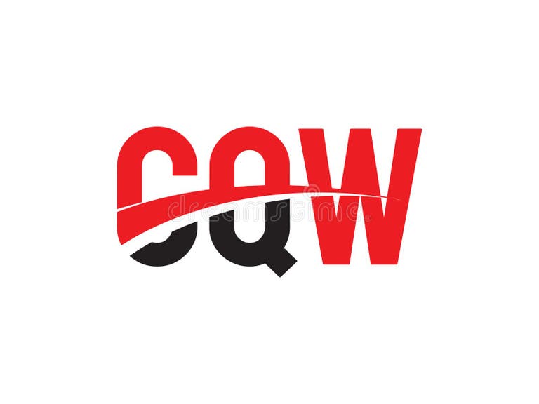 CQW Letter Initial Logo Design Vector Illustration Stock Vector ...