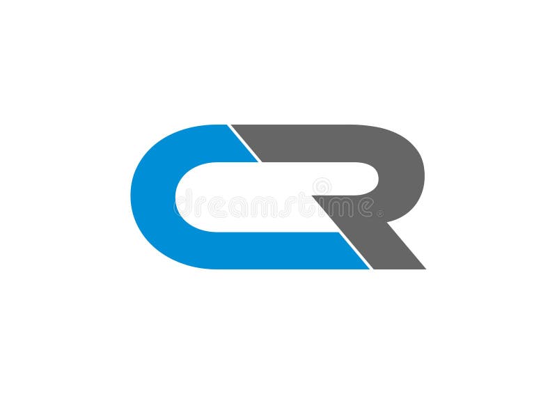 Cr logo stock vector. Illustration of logo, silhouette - 115321099