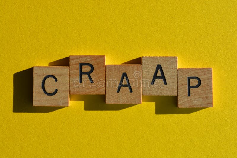 Craap, Business Acronym in 3D Wooden Alphabet Letters Isolated on ...