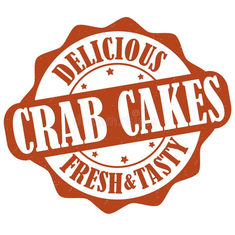 Crab Cakes Grunge Rubber Stamp Stock Vector Illustration Of Delicious Breaded 273471439
