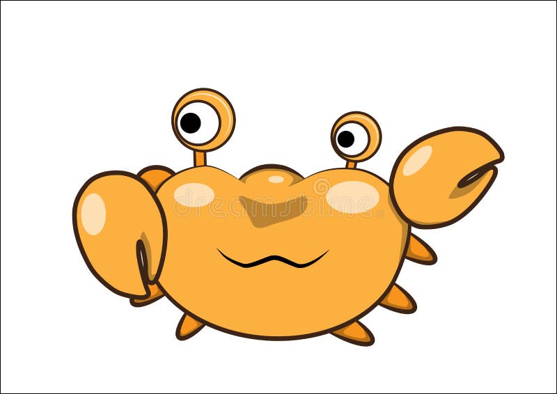Crab cartoon stock vector. Illustration of cute, female - 26585765