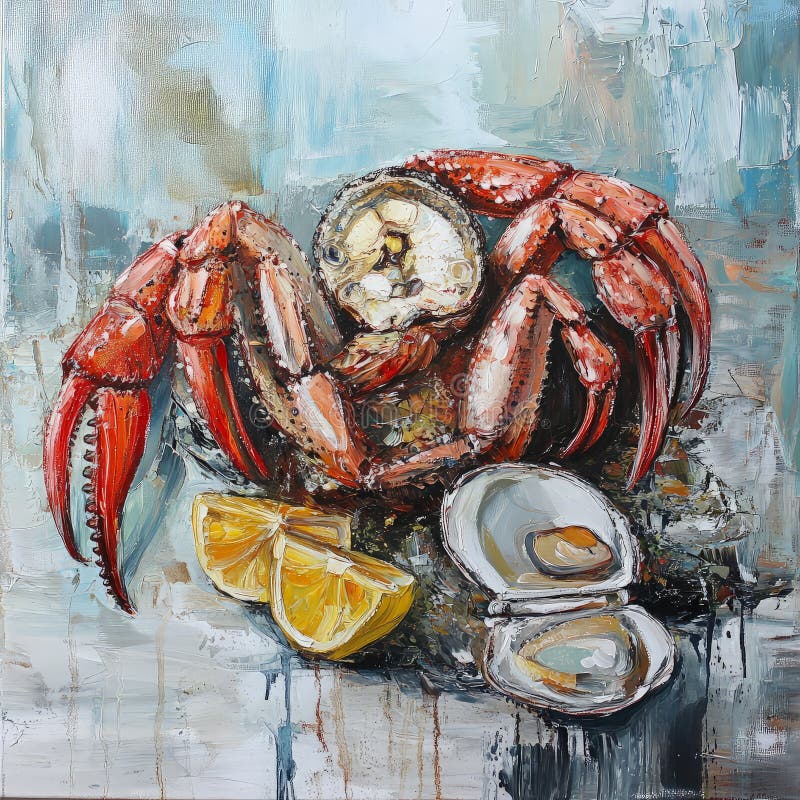 Crab Clams Still Life Art Stock Photos - Free & Royalty-Free Stock ...