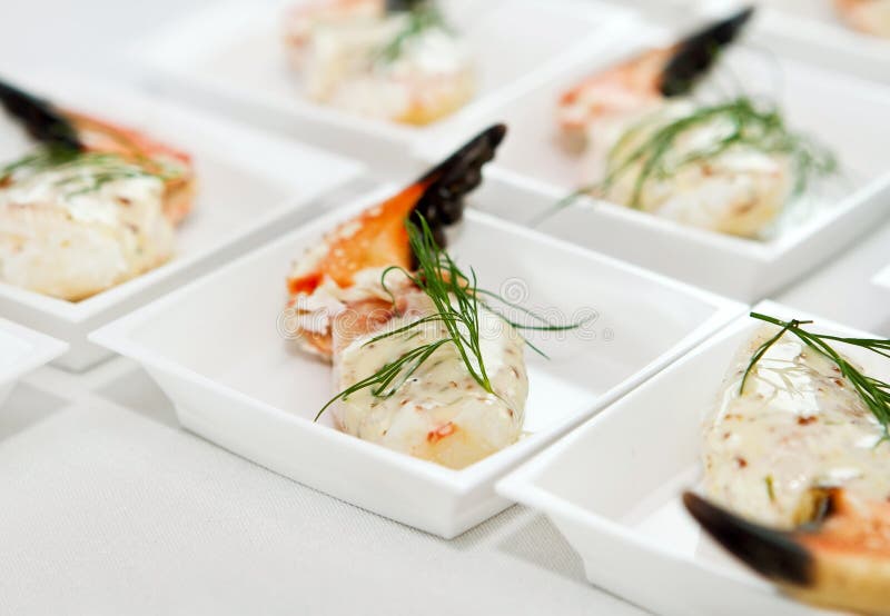 Crab claw food on a plate stock photo. Image of closeup - 23891562