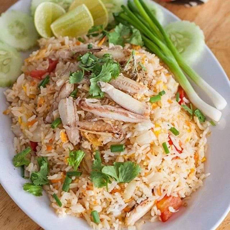 A Crab Fried Rice,fried Rice Thai Style Asia Thailand Stock Image ...