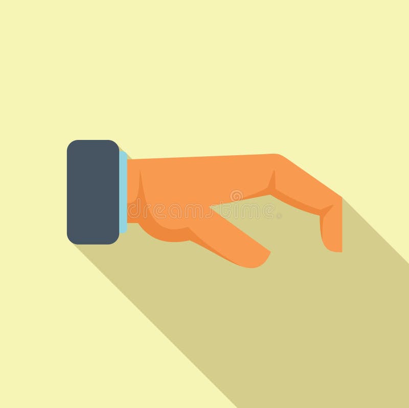 Crab Gesture Icon Flat Vector. Finger Sign Stock Illustration ...
