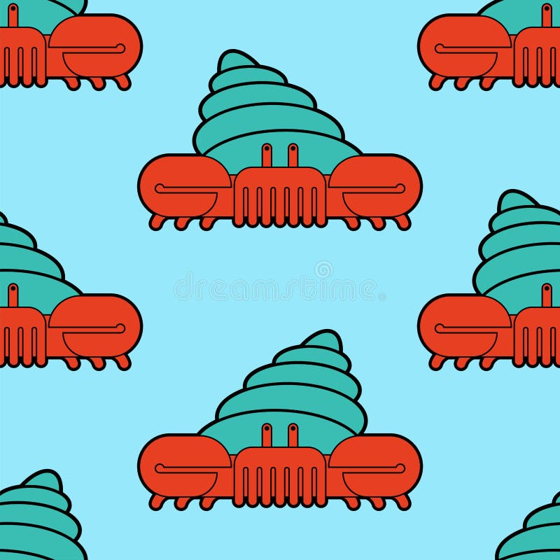 Crab Hermit Pixel Art. 8 Bit Crab in Shell Stock Vector - Illustration ...