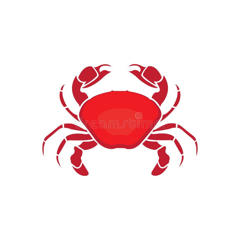 Crab Icon Logo Vector Design Stock Illustration - Illustration of ...