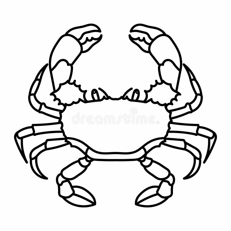 Crab Icon Outline Vector stock vector. Illustration of logo - 269281850