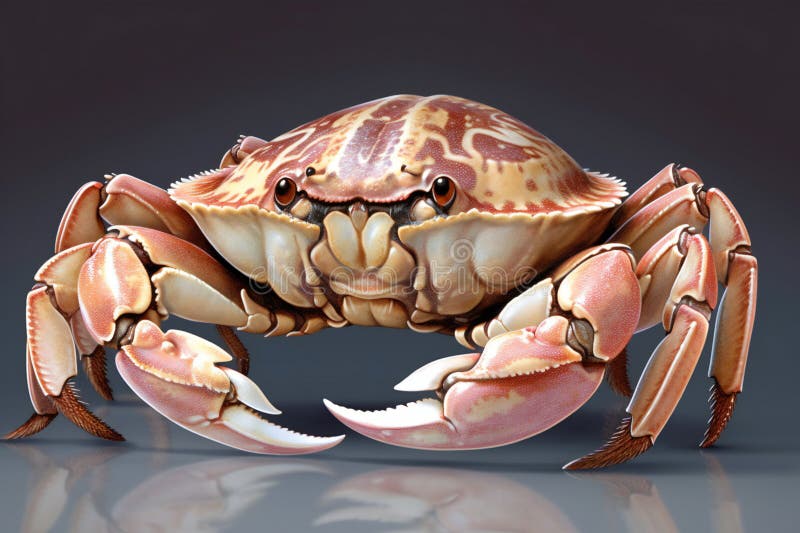 Crab Isolated on White Background, Clipping Paths Included Stock ...