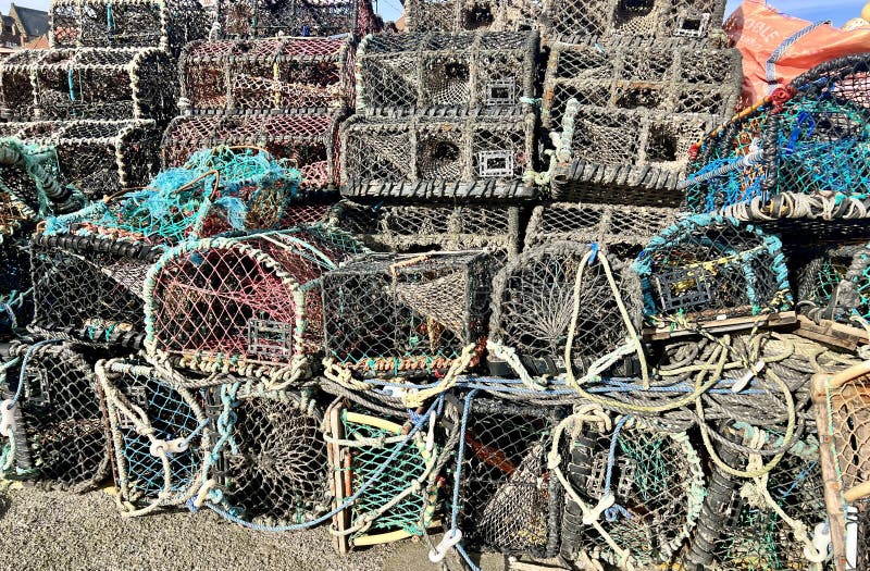 Crab or Lobster Pots stock image. Image of pots, fishing - 306572059