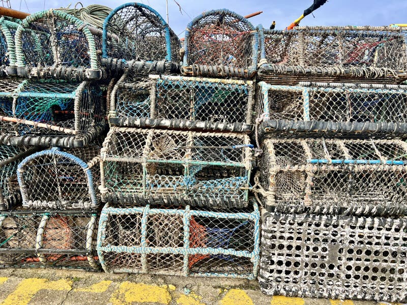 Crab or Lobster Pots stock photo. Image of crab, cages - 309212664
