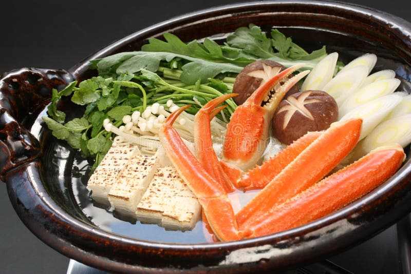 Crab Nabemono , Japanese Steamboat Dish Stock Photo - Image of nabe ...
