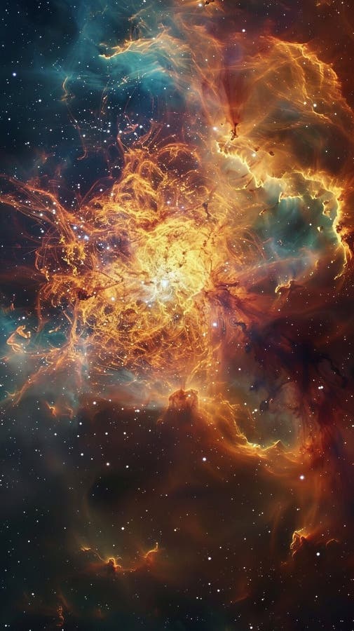 The Crab Nebula Displaying Remnants of a Supernova Explosion Stock ...