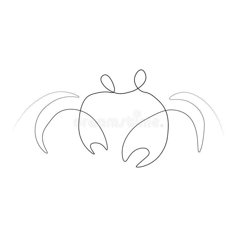 Minimal Line Drawing Crab Stock Illustrations – 34 Minimal Line Drawing ...