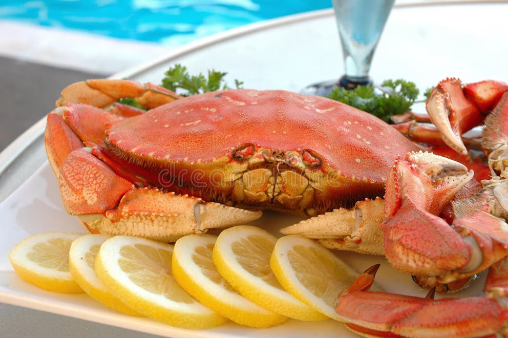 Crab by Pool stock photo. Image of outdoor, table, cuisine - 983422