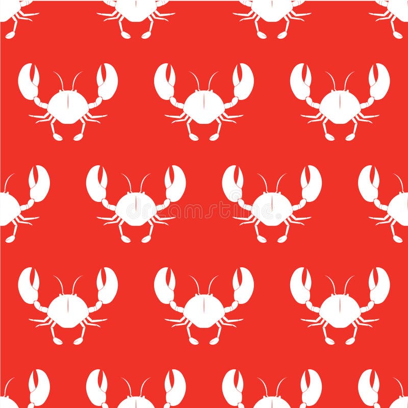 Crab Seamless Pattern. Vector Illustration Stock Illustration ...