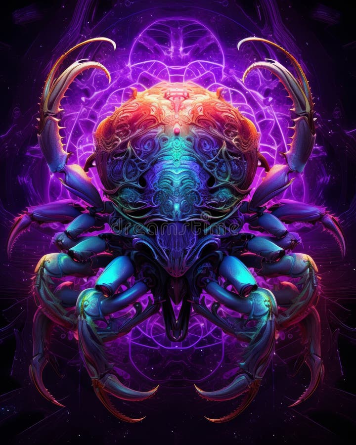 Crab Sign, Symbolic Image for Mythological Narratives and Folklore ...