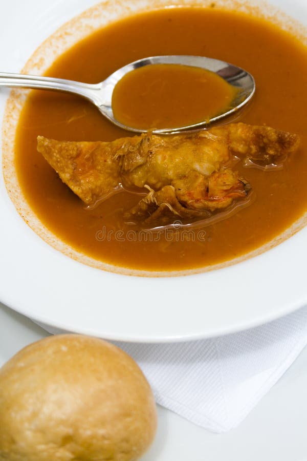 Crab soup stock image. Image of mango, dish, plate, ravioli - 30754069